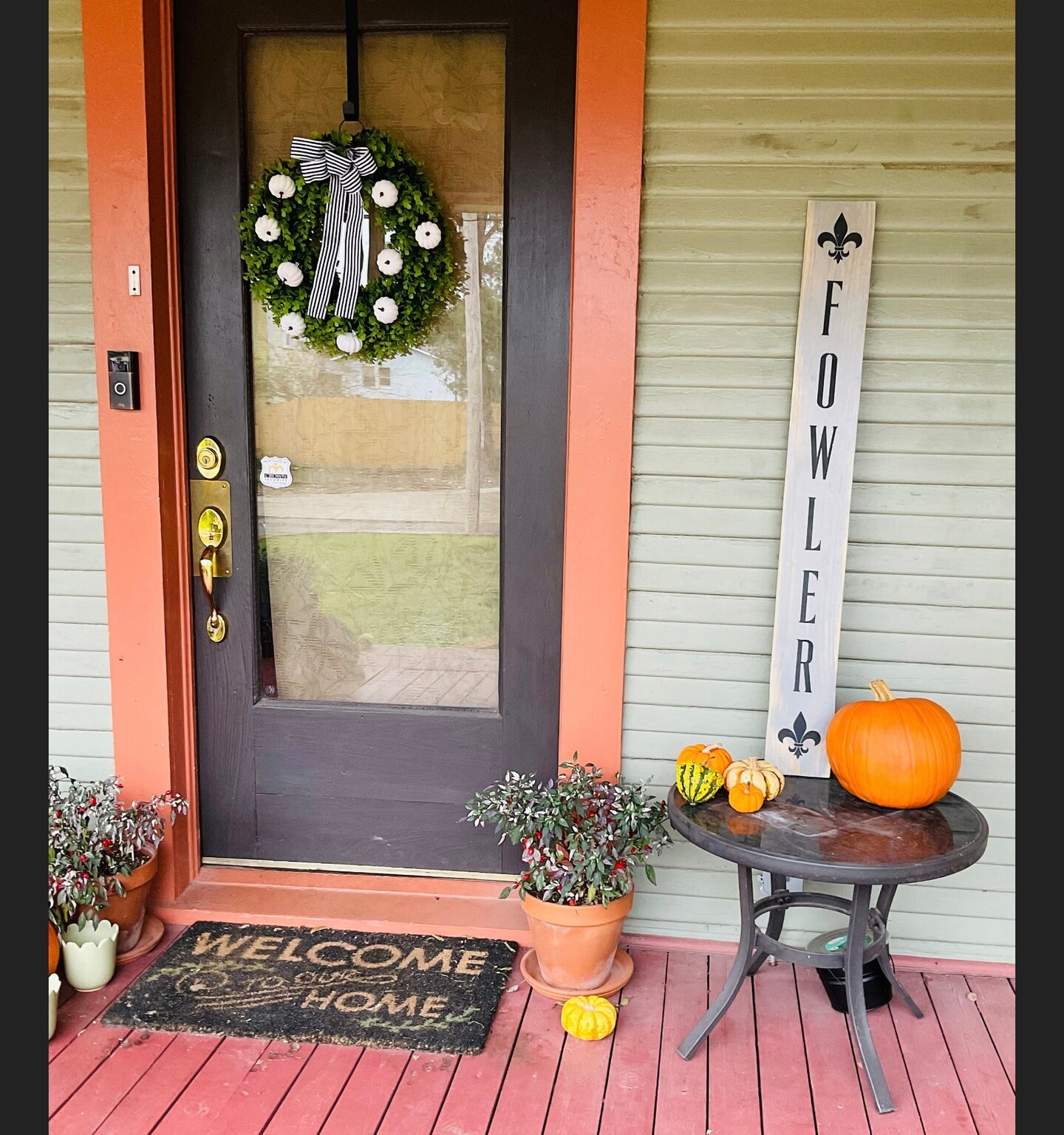 Family name porch sign | Personalized porch decor with last name ...