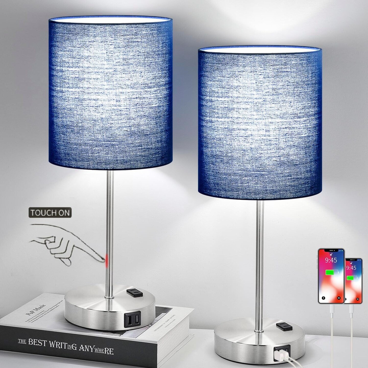 SanchezService Touch Control Table Lamps Set of 2 | Michaels