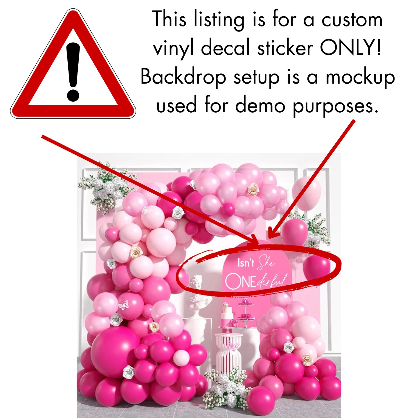 Custom 1st Birthday Vinyl Decal One Year "Onederful" Sticker ...