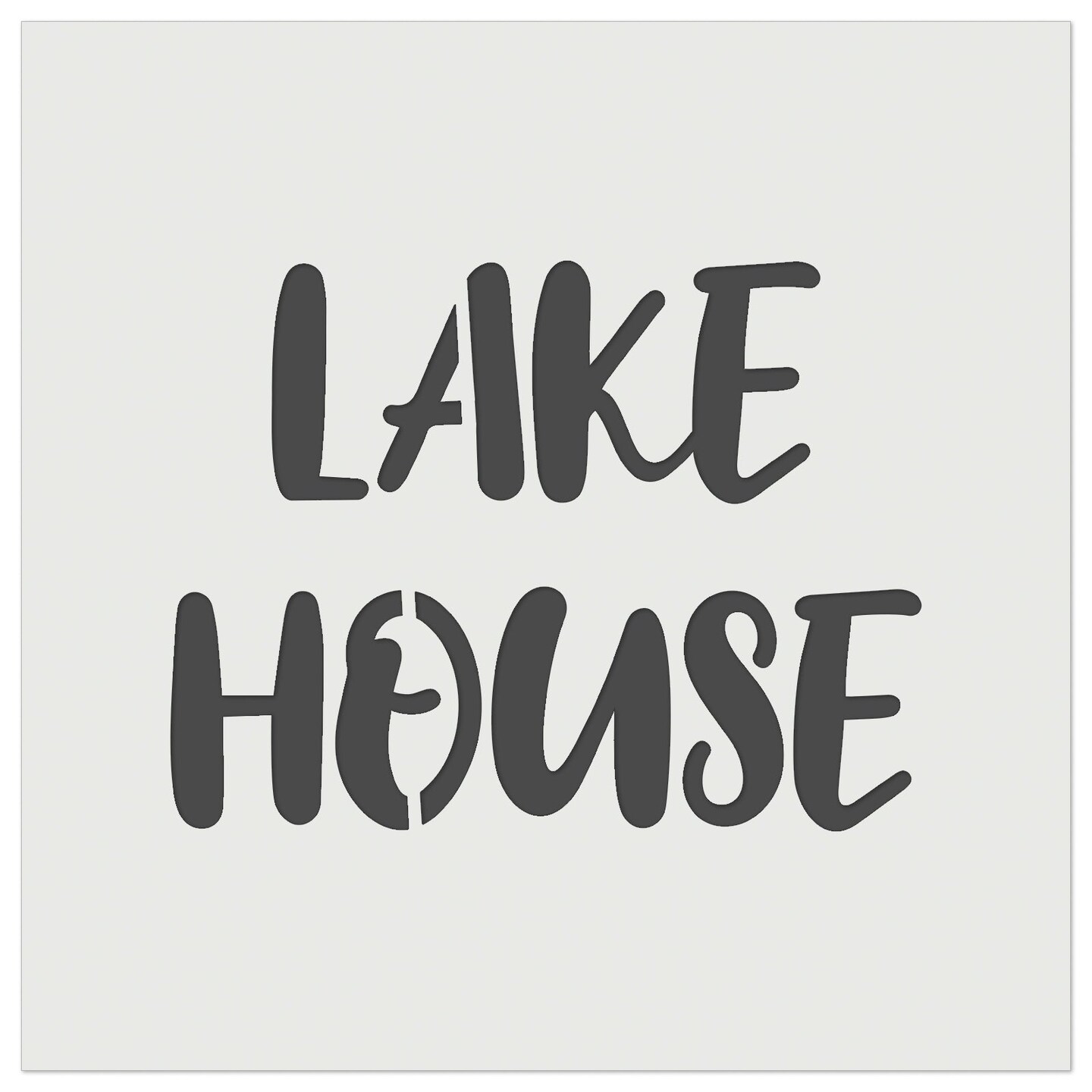 Lake House Fun Sign Wall Cookie DIY Craft Reusable Stencil | Michaels