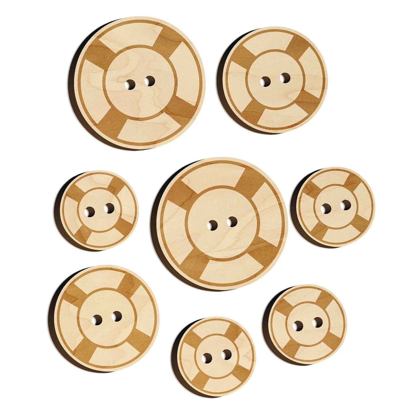 Nautical Lifesaver Wood Buttons for Sewing Knitting Crochet DIY Craft ...
