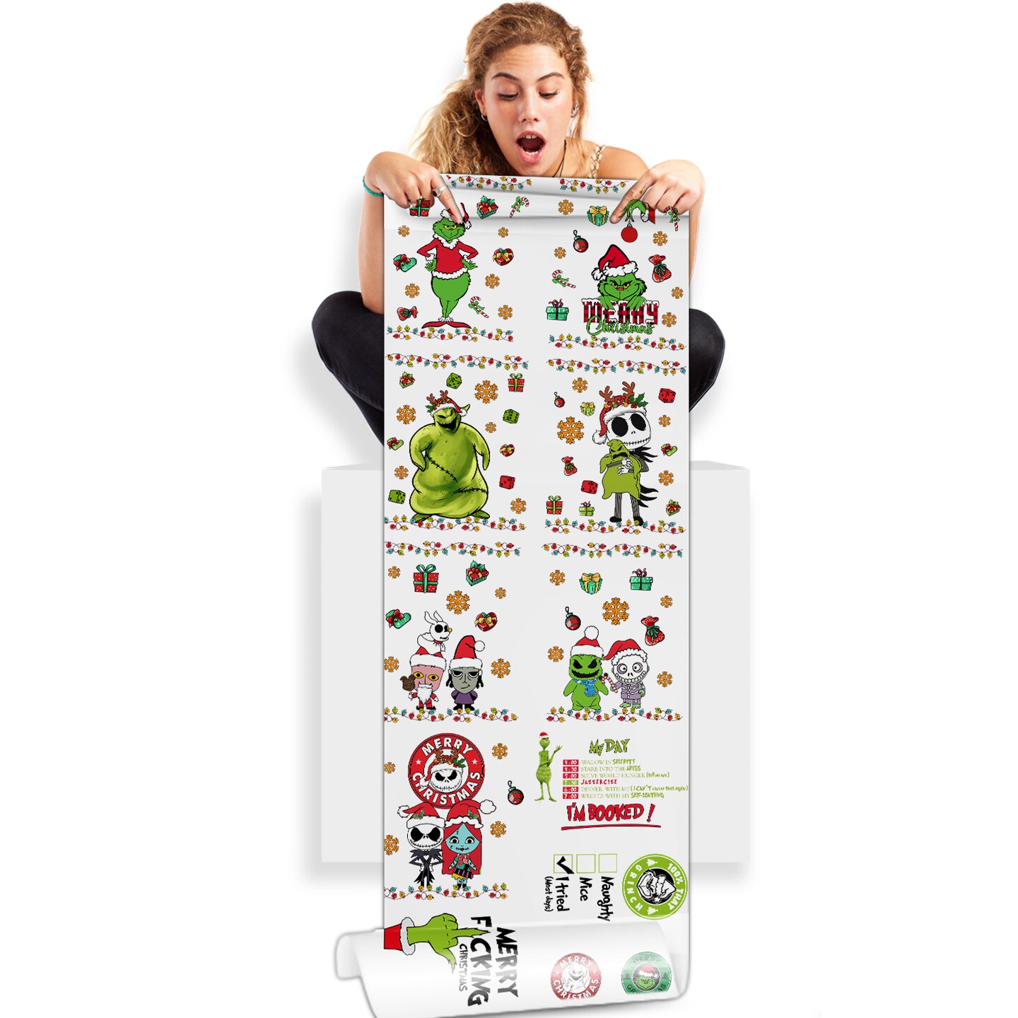 Jack Skeleton and Grinch DTF Direct-to-Film Gang Sheets - 22x60 | Michaels