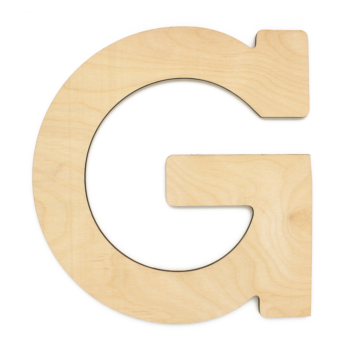 Essentials By Leisure Arts Arts Wood Letter 13" Birch G | Michaels