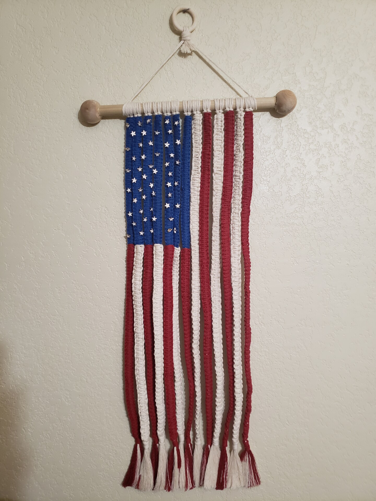 Macrame US Flag | MakerPlace by Michaels