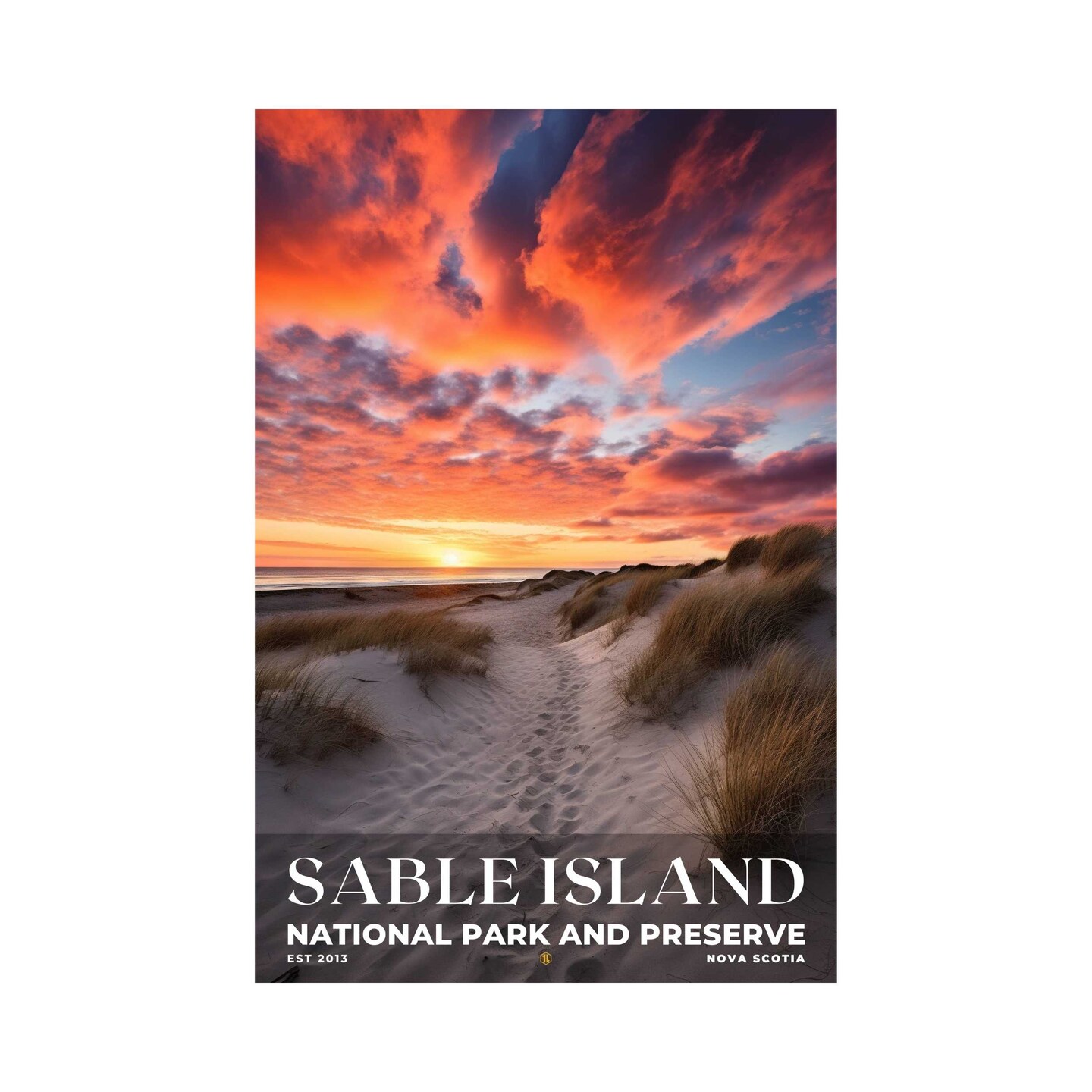 Sable Island National Park Reserve Poster, Travel Print, Office Poster ...