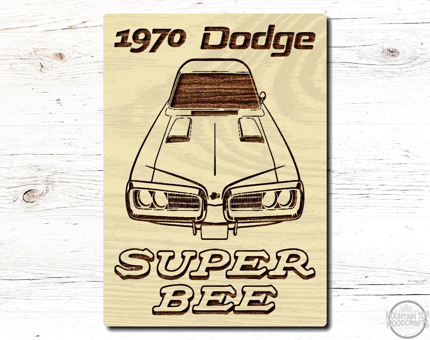 1970 Dodge Super Bee Muscle Car Wooden Sign Plaque Laser Engraved ...