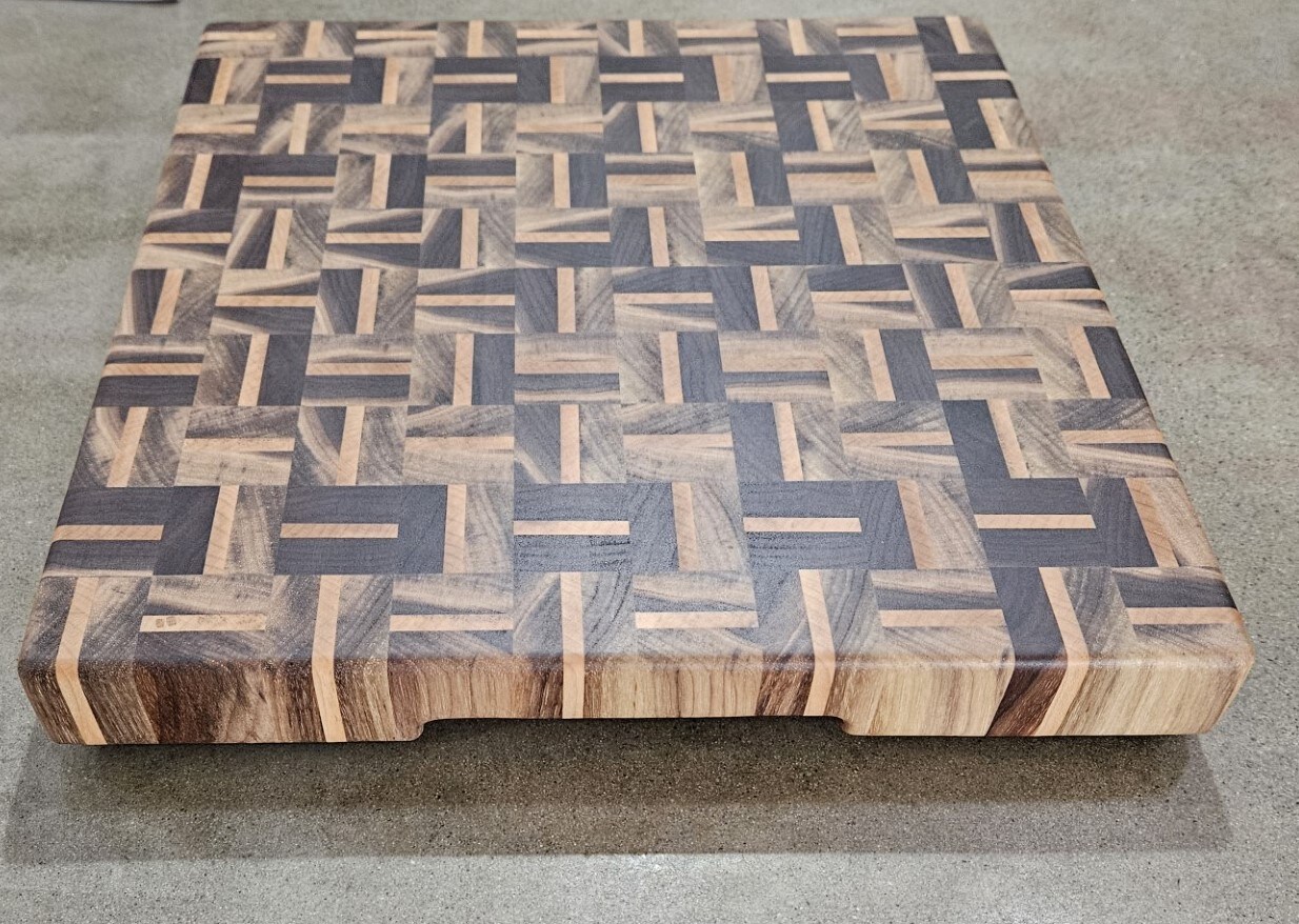Cutting board-Premium Walnut and Maple end grain cutting board ...