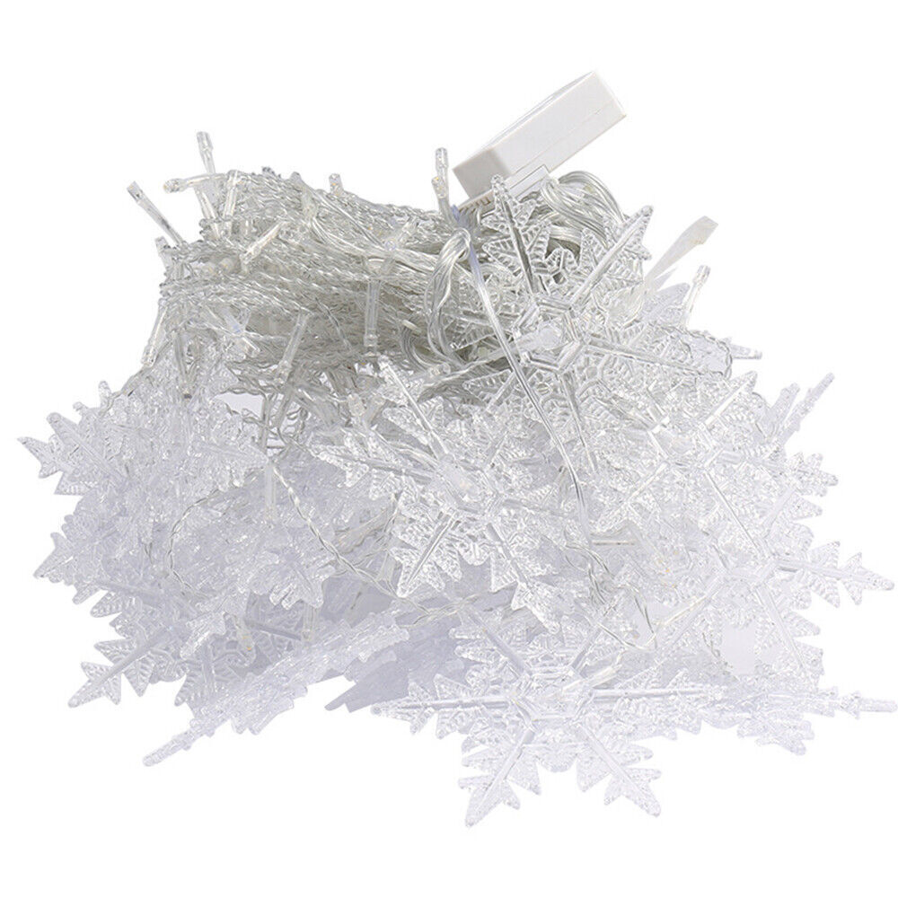 Plastic LED Snowflake String Lights for Christmas Hanging Decor | Michaels