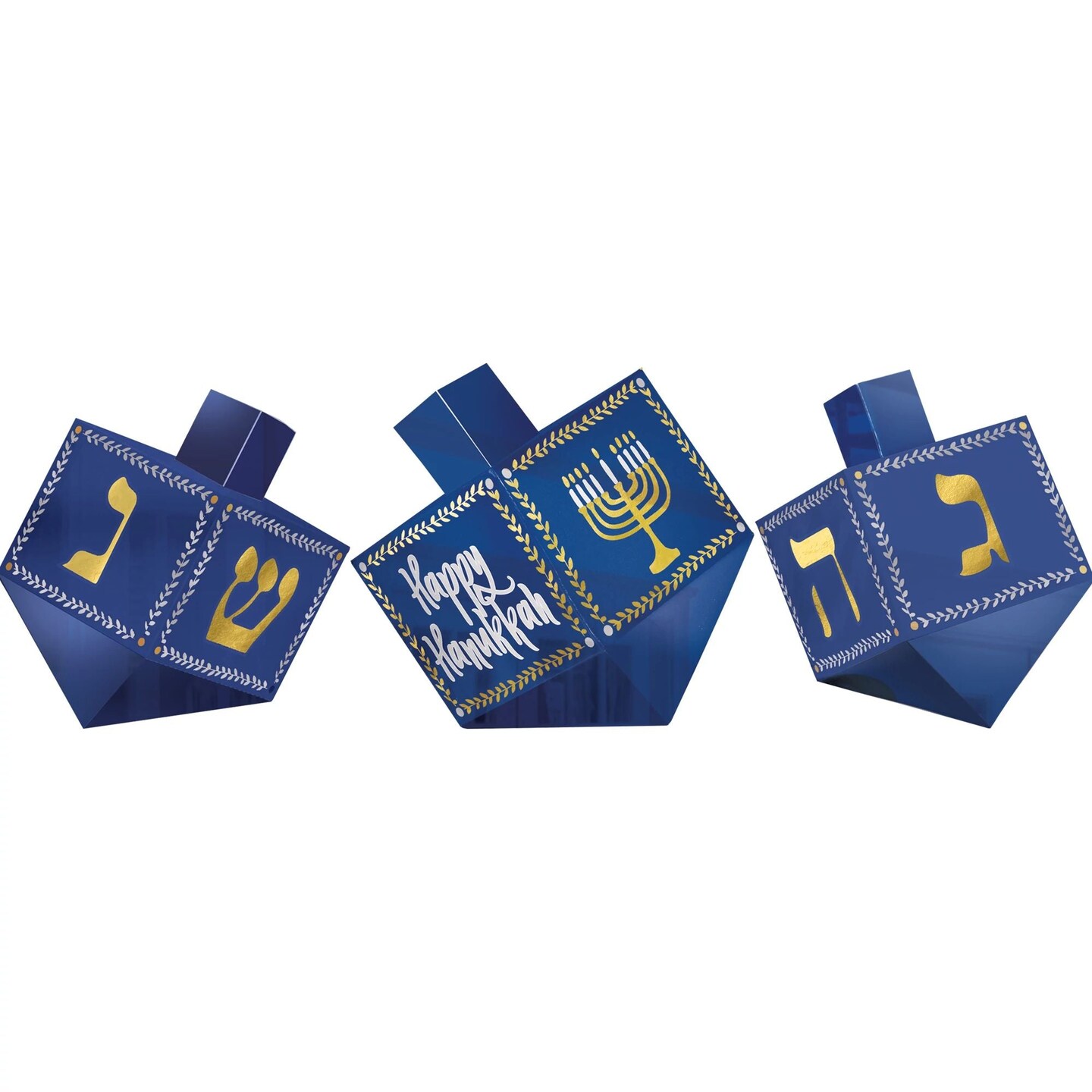Hanukkah 3D Paper Table Decorations, 3pc | Michaels