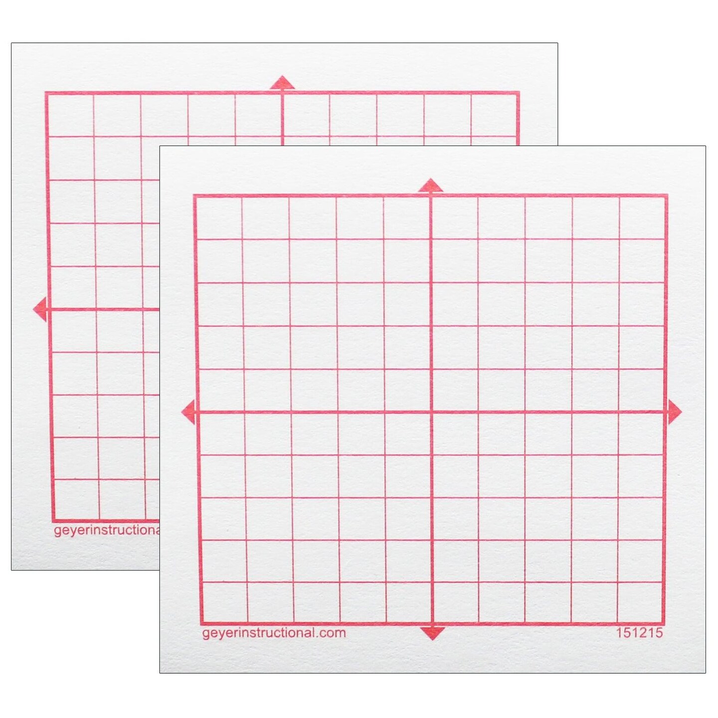 Graphing 3M Post-it® Notes, XY Axis, 10 x 10 Square Grid, 4 Pads Per ...