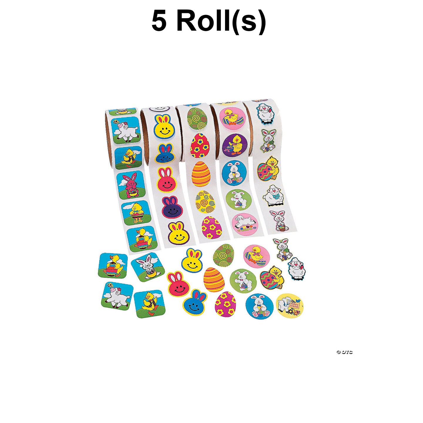 Bulk Easter Roll Sticker Assortment 5 rolls 500 Pc. | Michaels