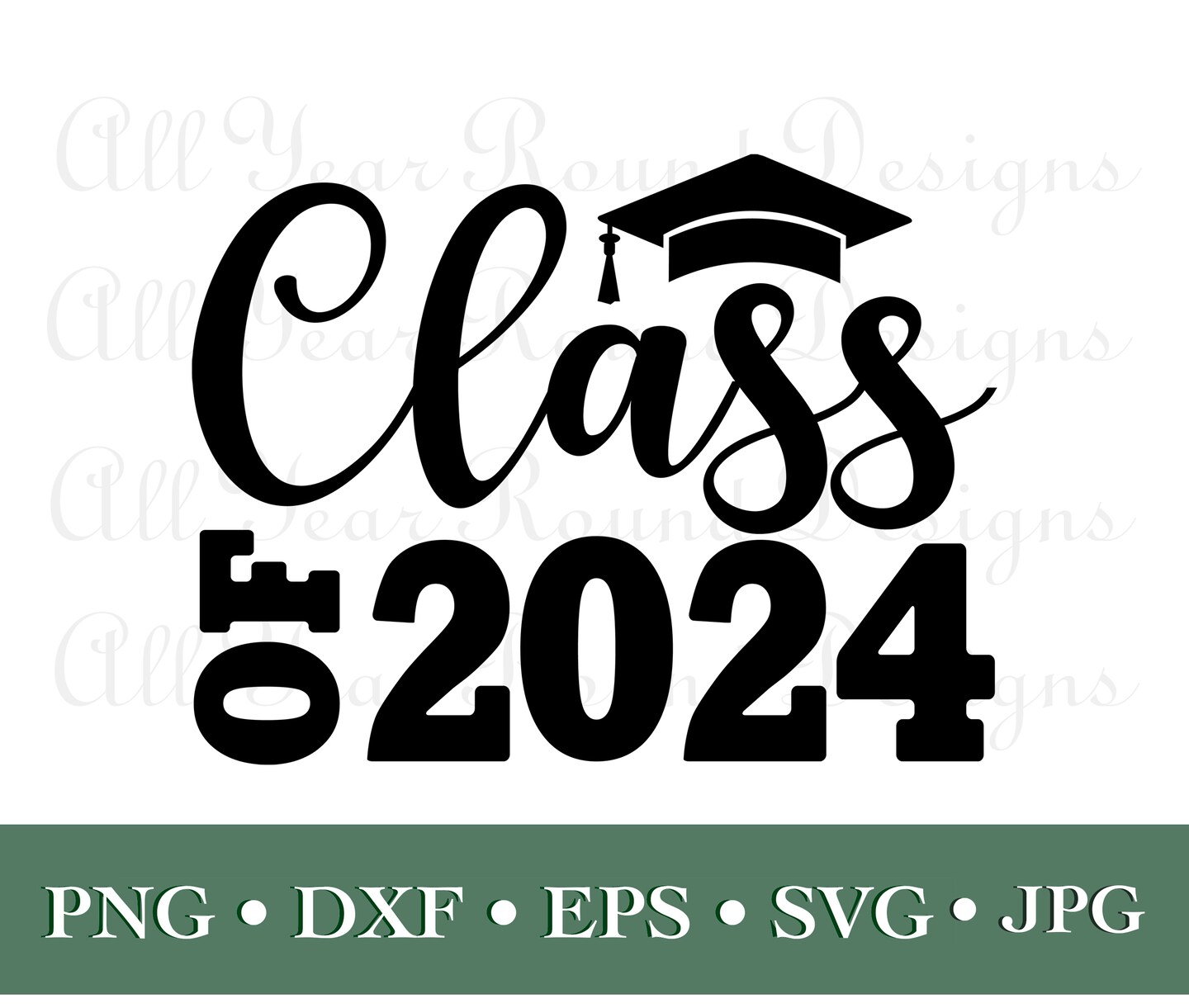 Graduation Decor SVG PNG DXF EPS JPG File Bundle Digital Download ...