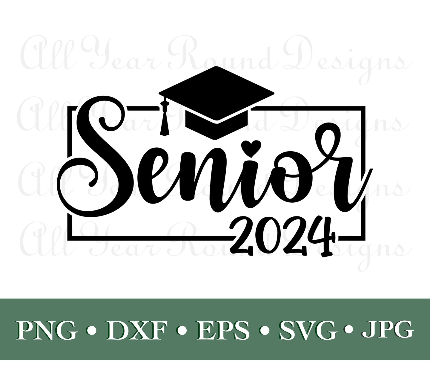 Graduation Decor SVG PNG DXF EPS JPG File Bundle Digital Download ...