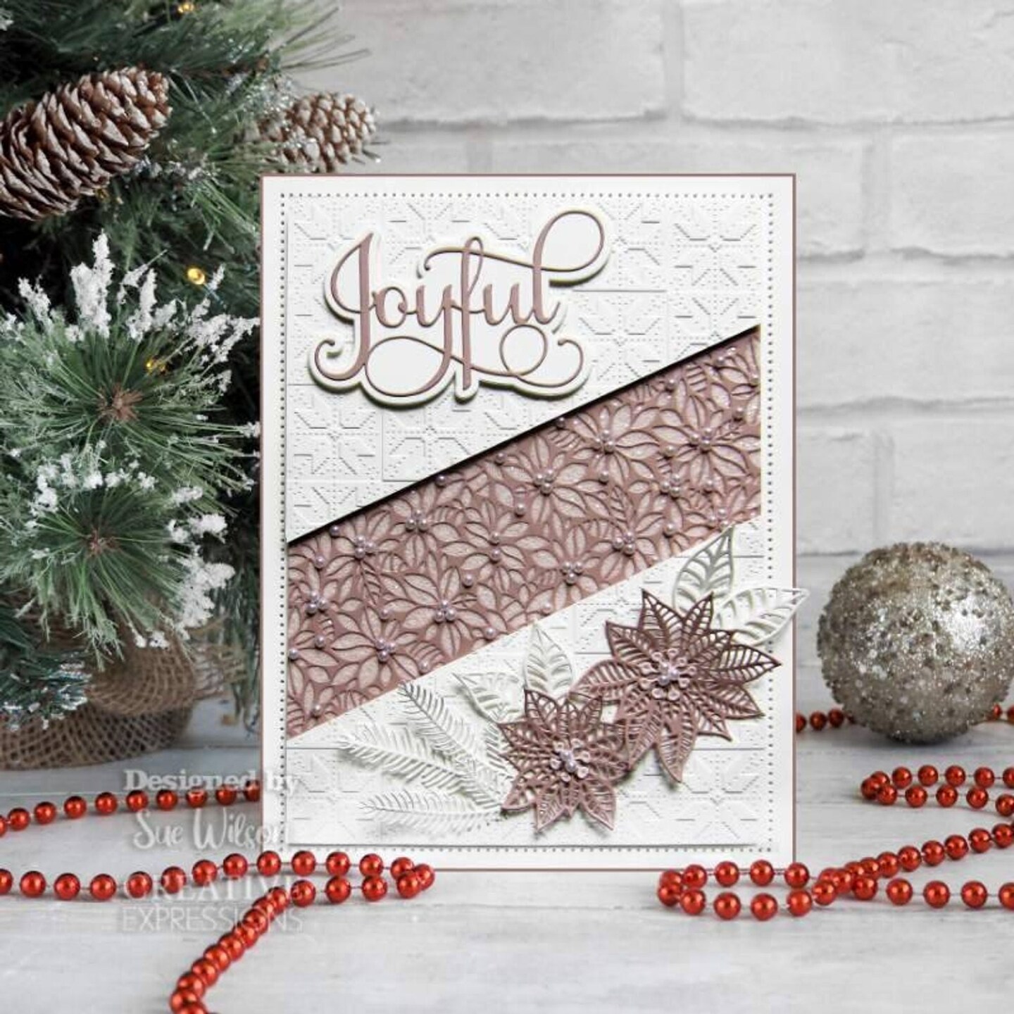 Creative Expressions Sue Wilson Festive Poinsettia Panel Craft Die ...