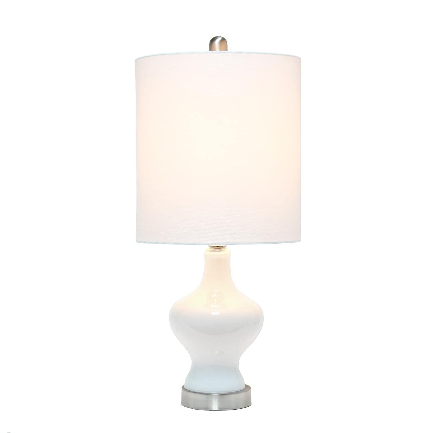 Lalia Home Paseo Table Lanp with White Fabric Shade, White | Michaels