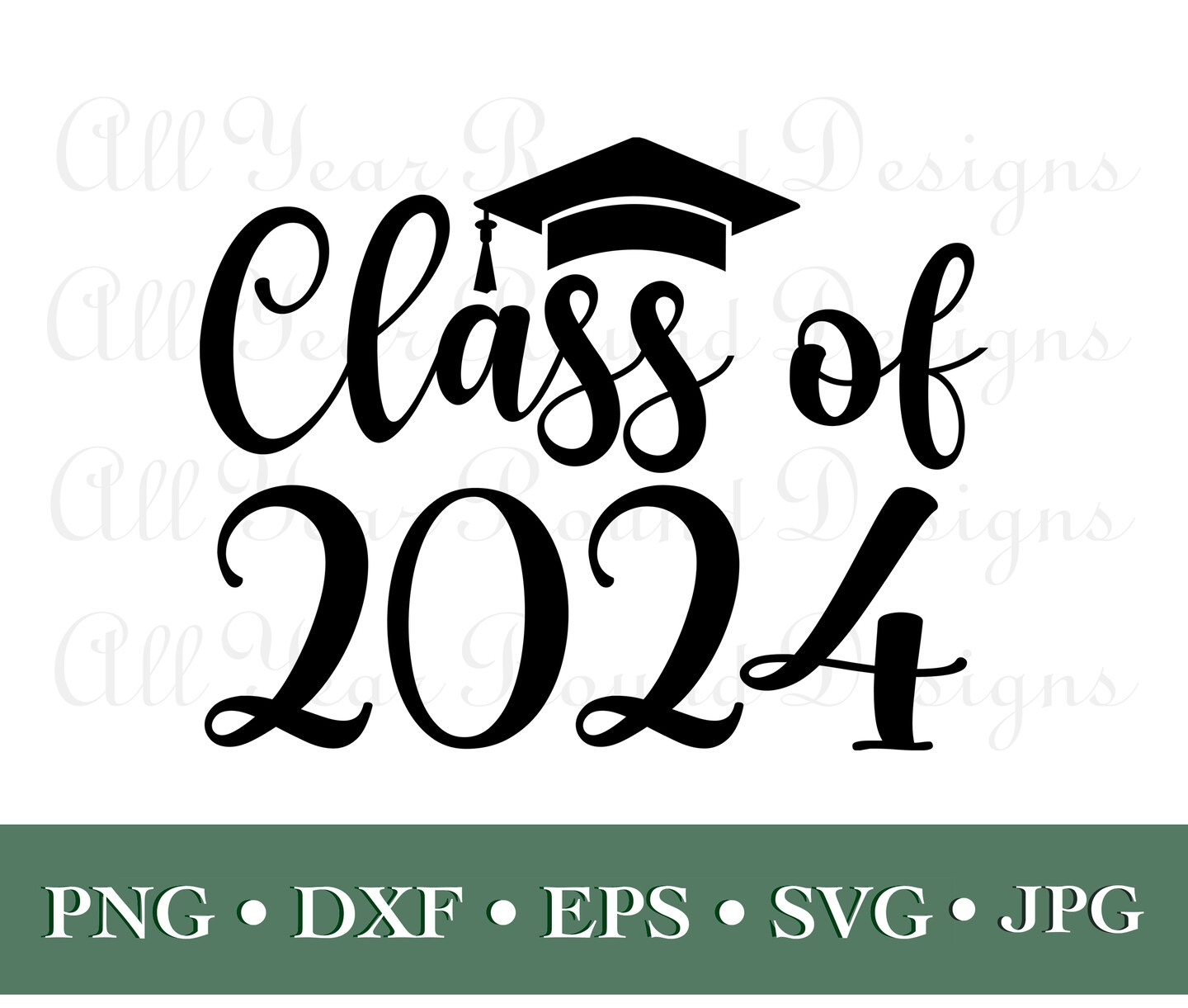 Graduation Decor SVG PNG DXF EPS JPG File Bundle Digital Download ...