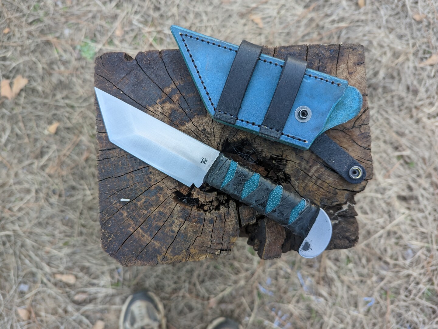 Hand forged 5160 spring steel Tonto with leather wrapped handle. Choice ...