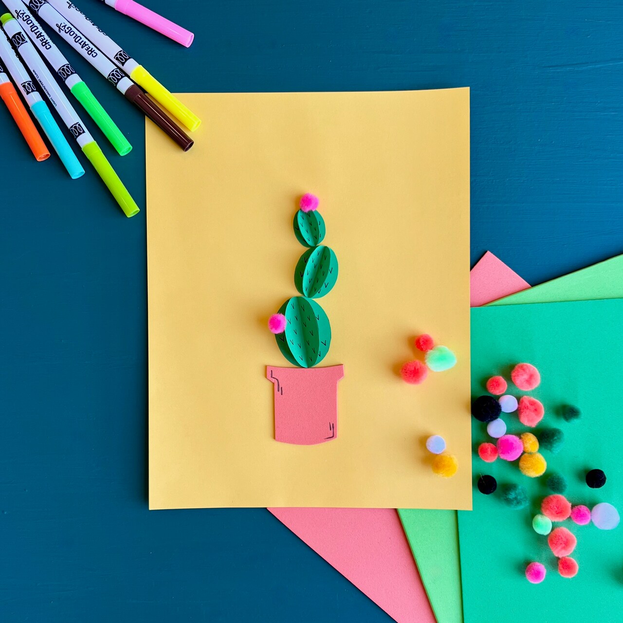 Kids Club: 3D Paper Cactus Art | Classes | Michaels