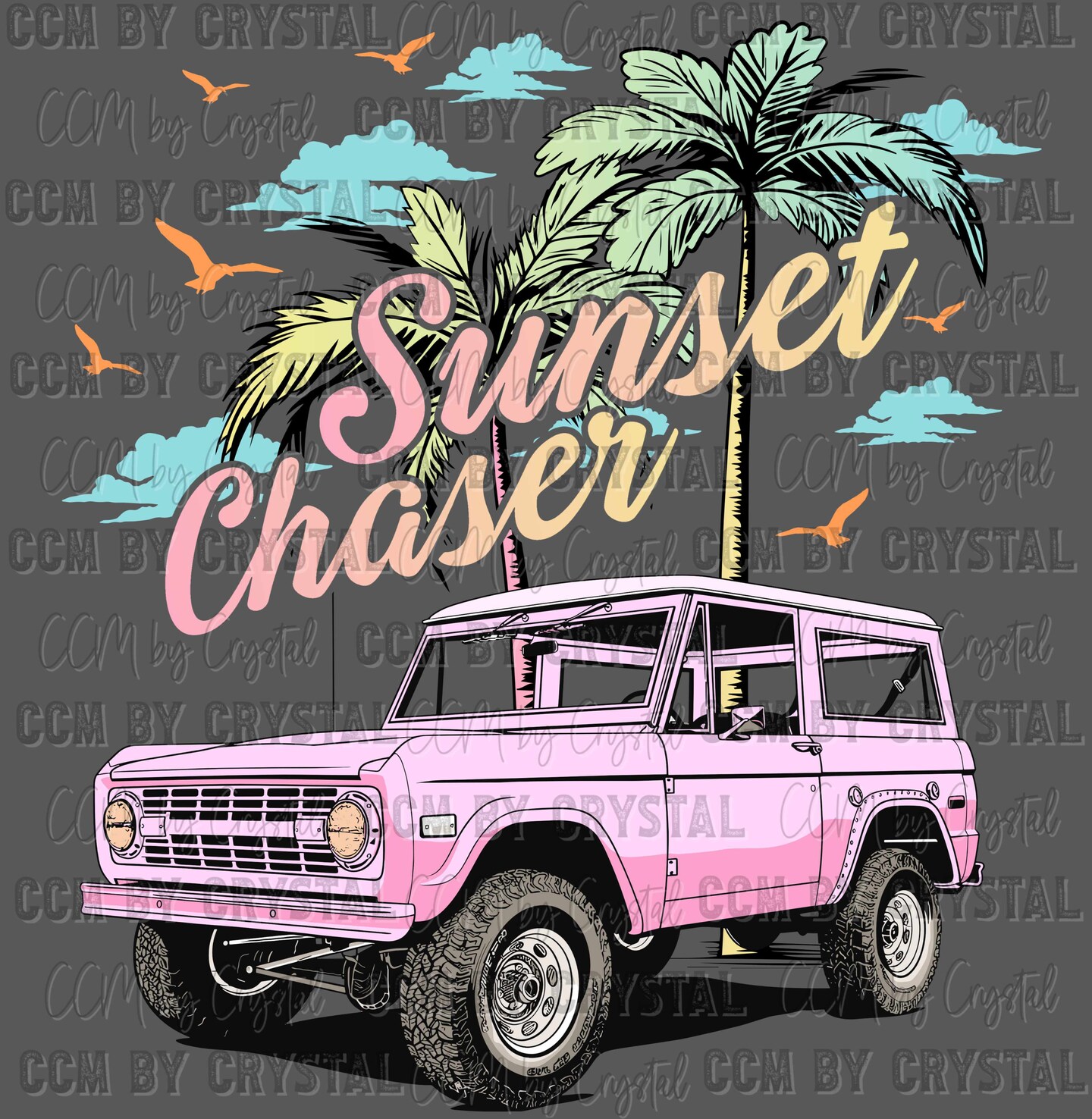 Sunset Chaser Ready to Press Transfer DTF Transfer Sublimation Transfer ...