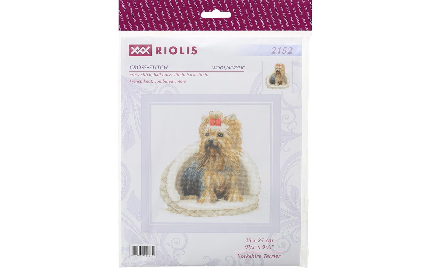 Riolis Cross Stitch Kit Yorkshire Terrier | Michaels