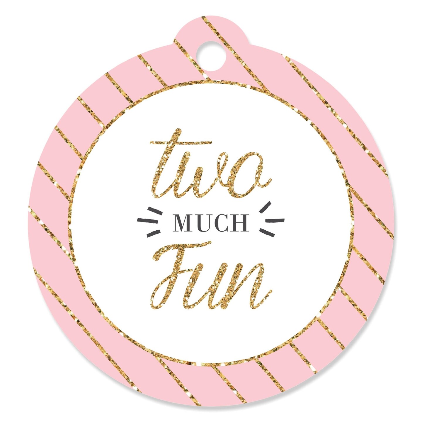 Big Dot of Happiness Two Much Fun - Girl - 2nd Birthday Party Favor ...