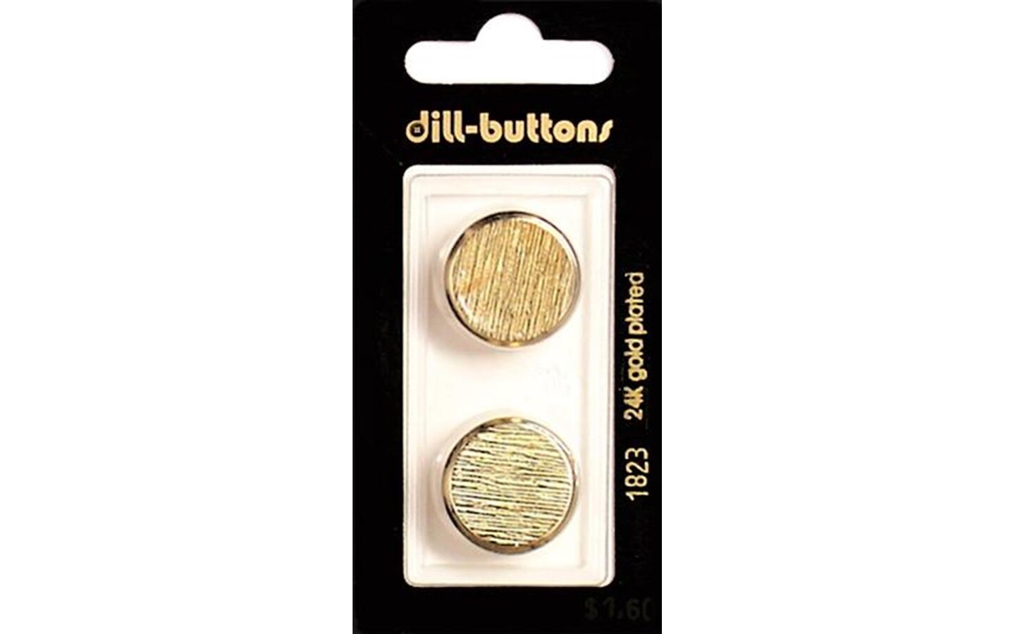 Dill Buttons 20mm 2pc Shank Metal Gold | Michaels
