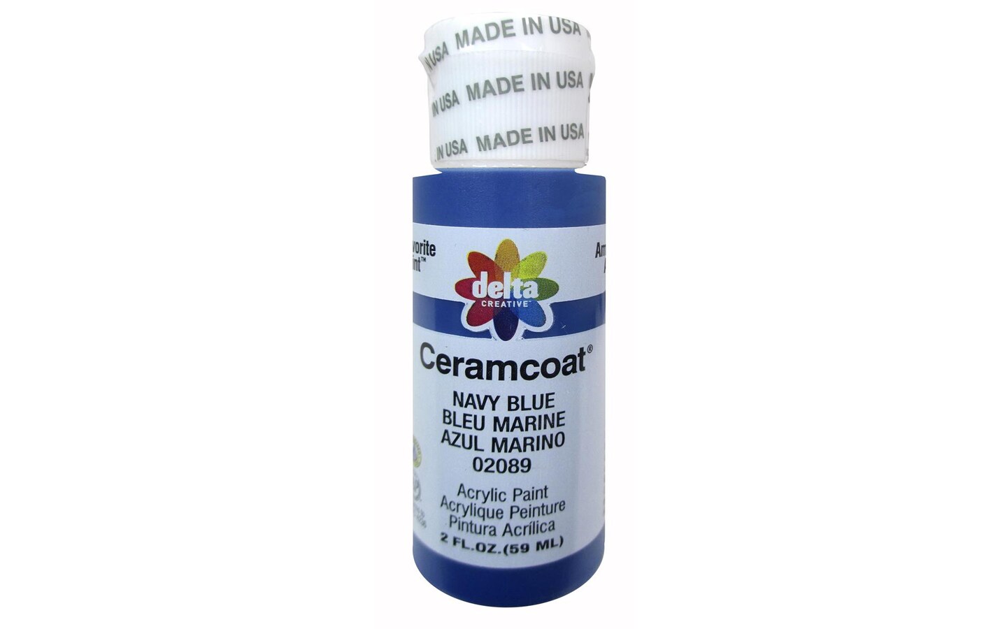Delta Ceramcoat Acrylic Paint 2oz Navy Blue – Multi-Surface Craft ...