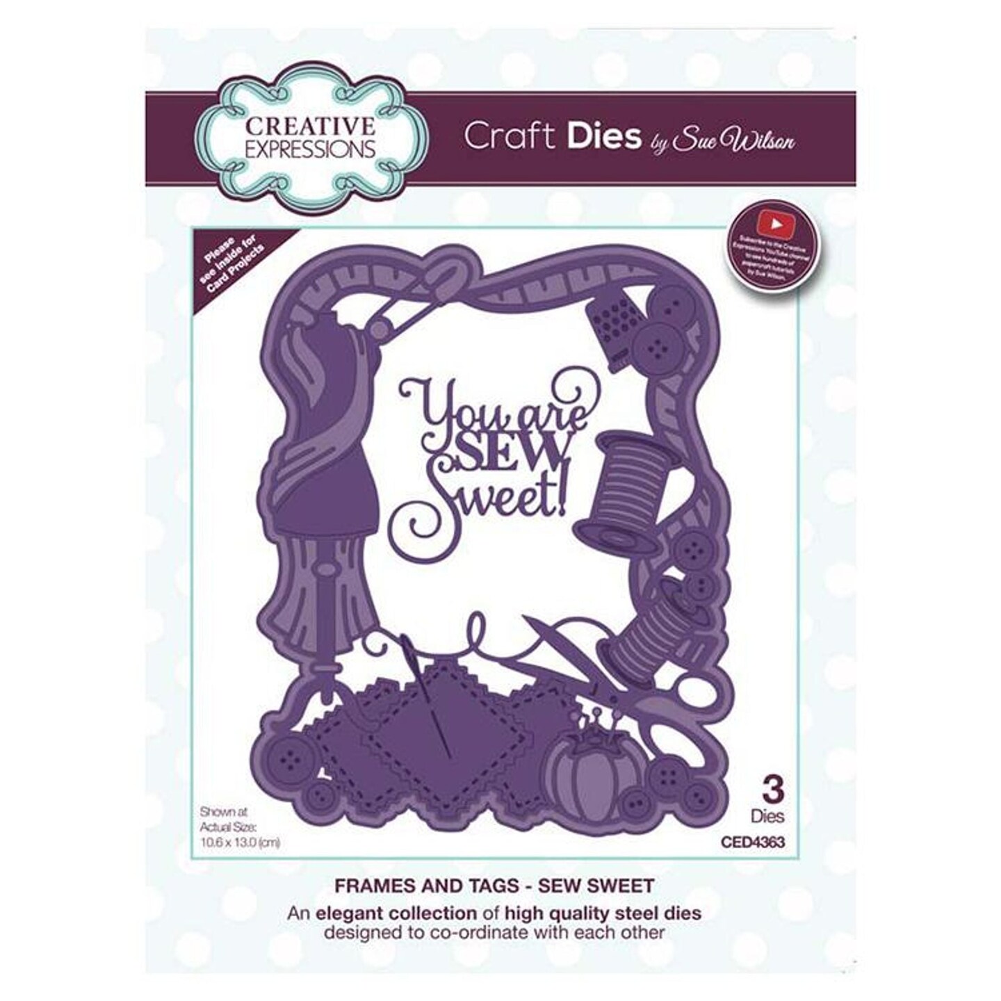 Creative Expressions Frames and Tags Collection Sew Sweet | Michaels