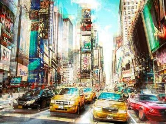 Times Square Multiexposure I Poster Print by Peter Berry - Item ...