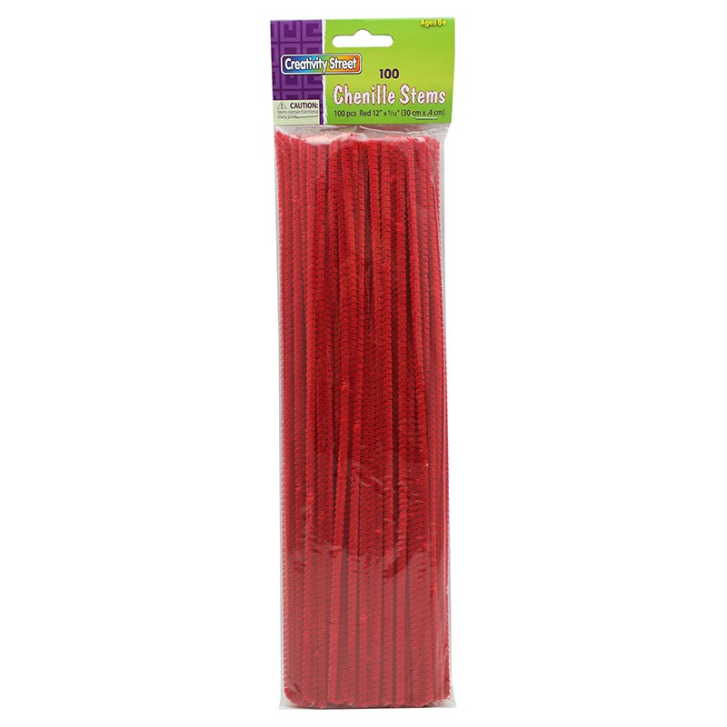 Regular Stems, Red, 12" x 4 mm, 100 Pieces | Michaels