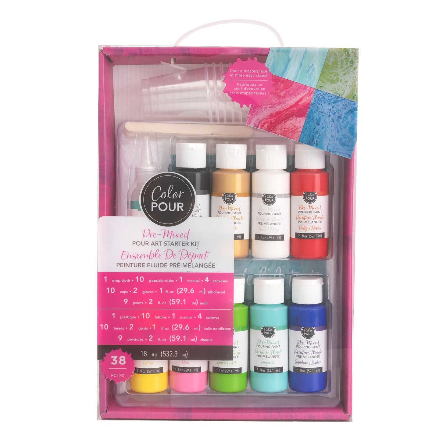 American Crafts Color Pour Pre-Mixed Paint Kit-Kit 2 | Michaels