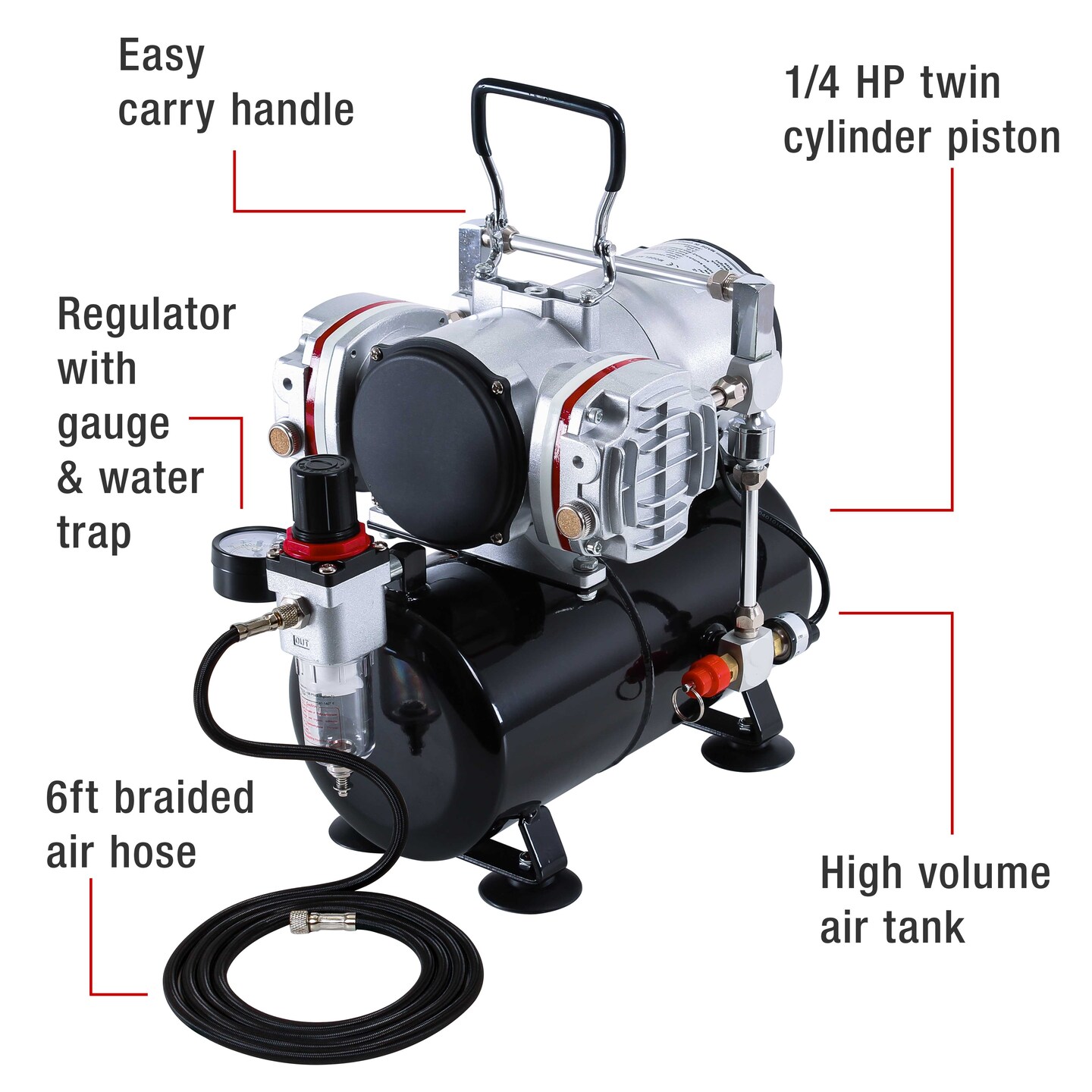 Twin Piston Airbrush Air Compressor | Airbrushing | Michaels