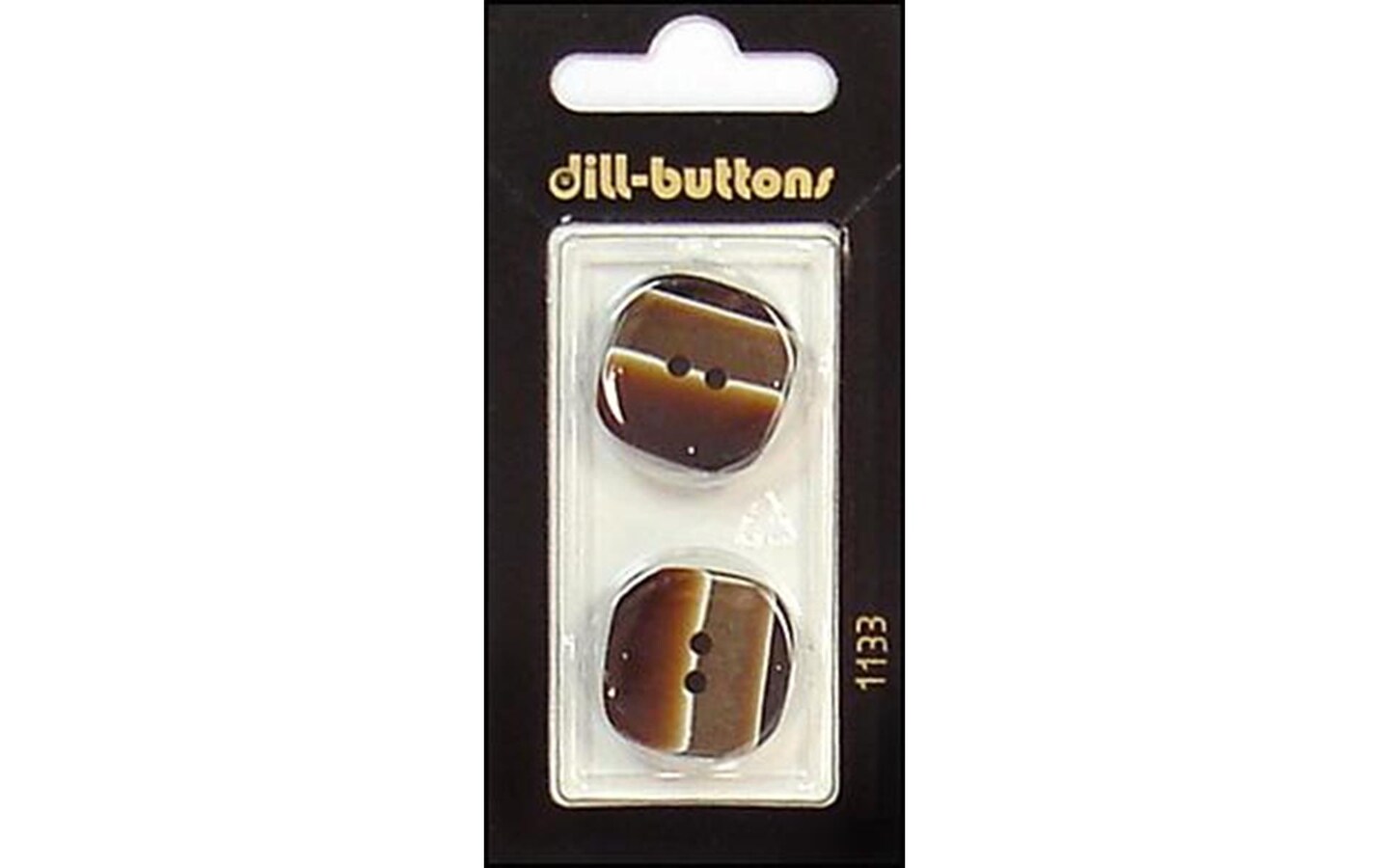Dill Buttons 23mm 2pc 2 Hole Brown | Michaels