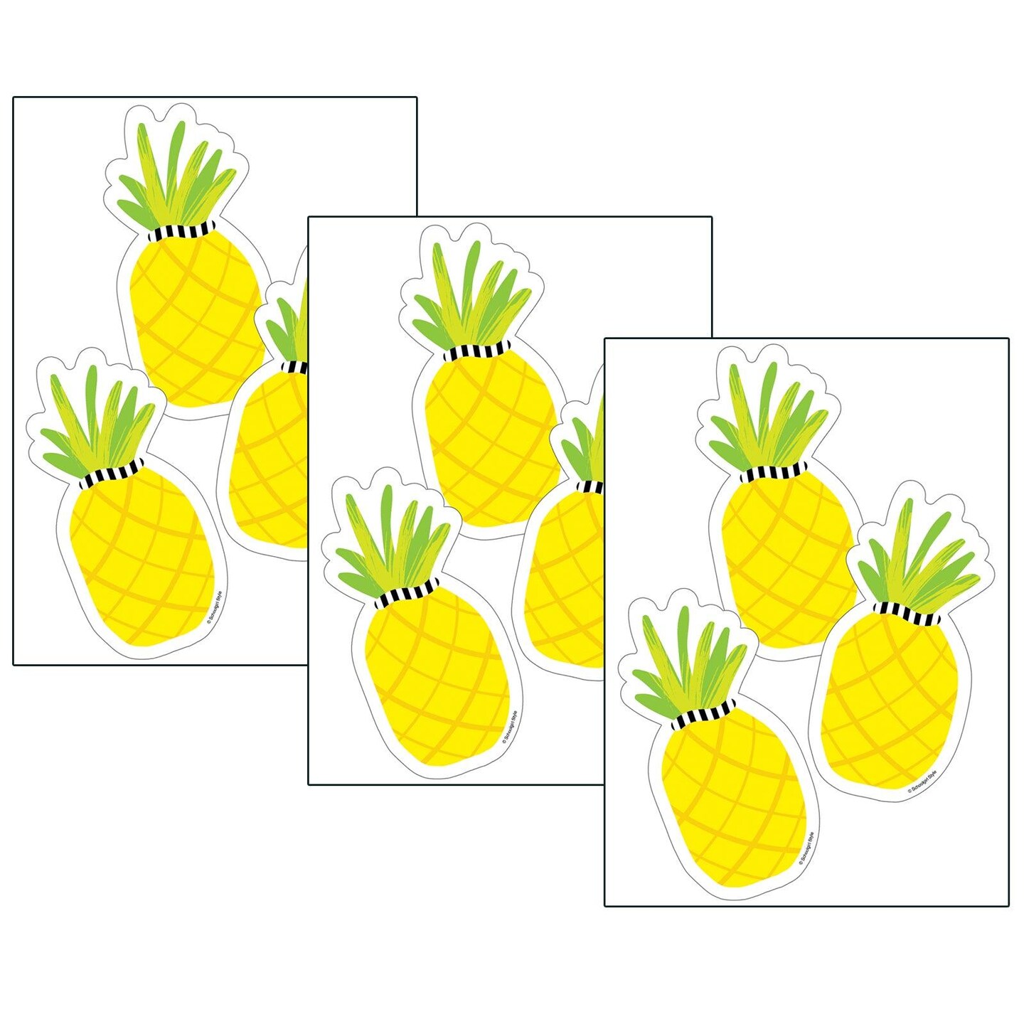 Simply Stylish Tropical Pineapple Cut-Outs, 36 Per Pack, 3 Packs | Michaels