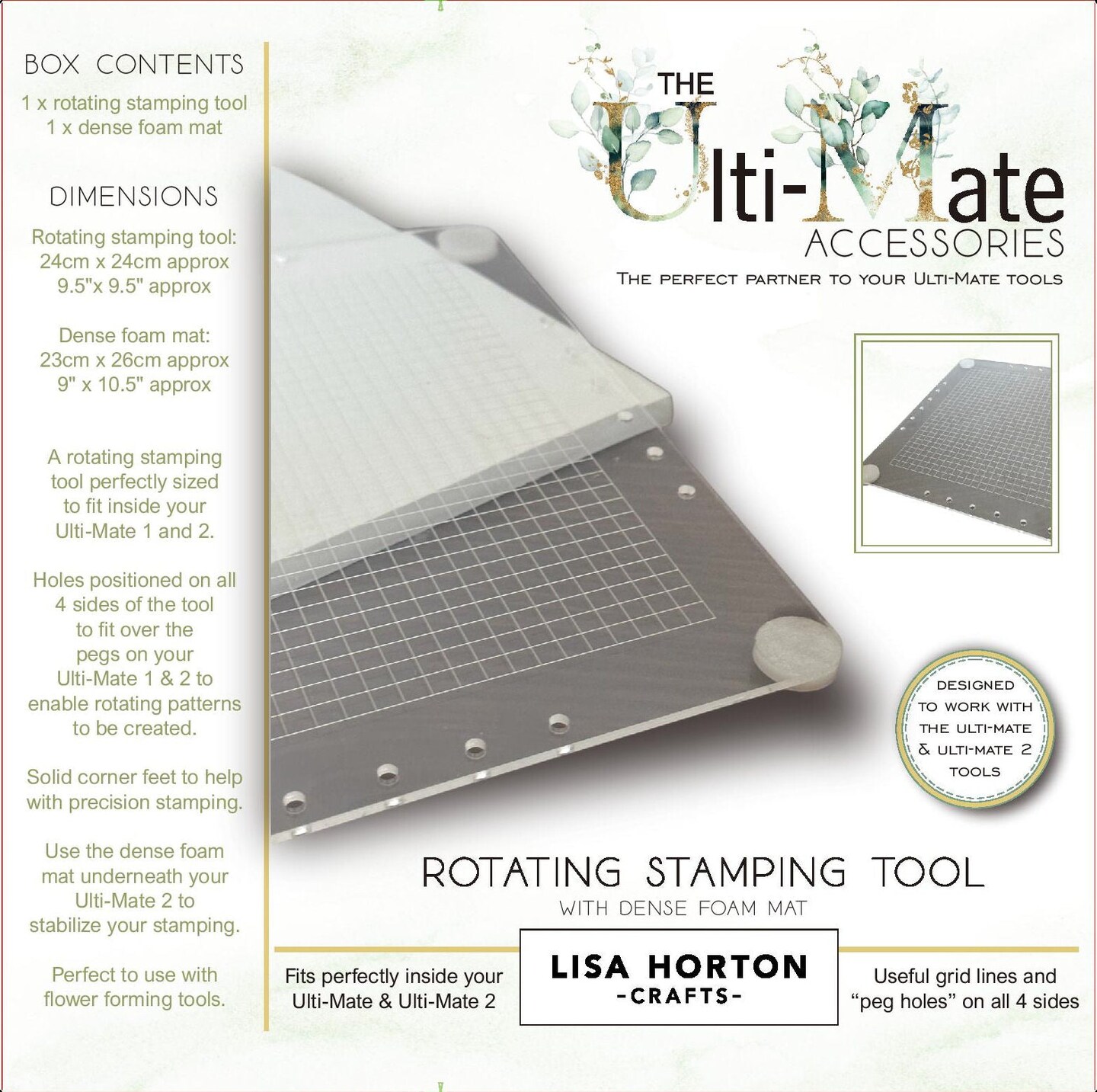 Lisa Horton Crafts Rotating Stamp Tool & Mat | Michaels