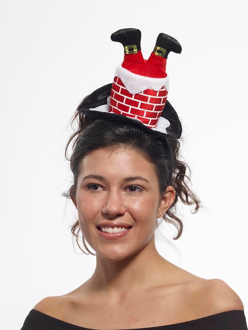 Santa Stuck In Chimney Mini Costume Hat Headband Adult | Michaels
