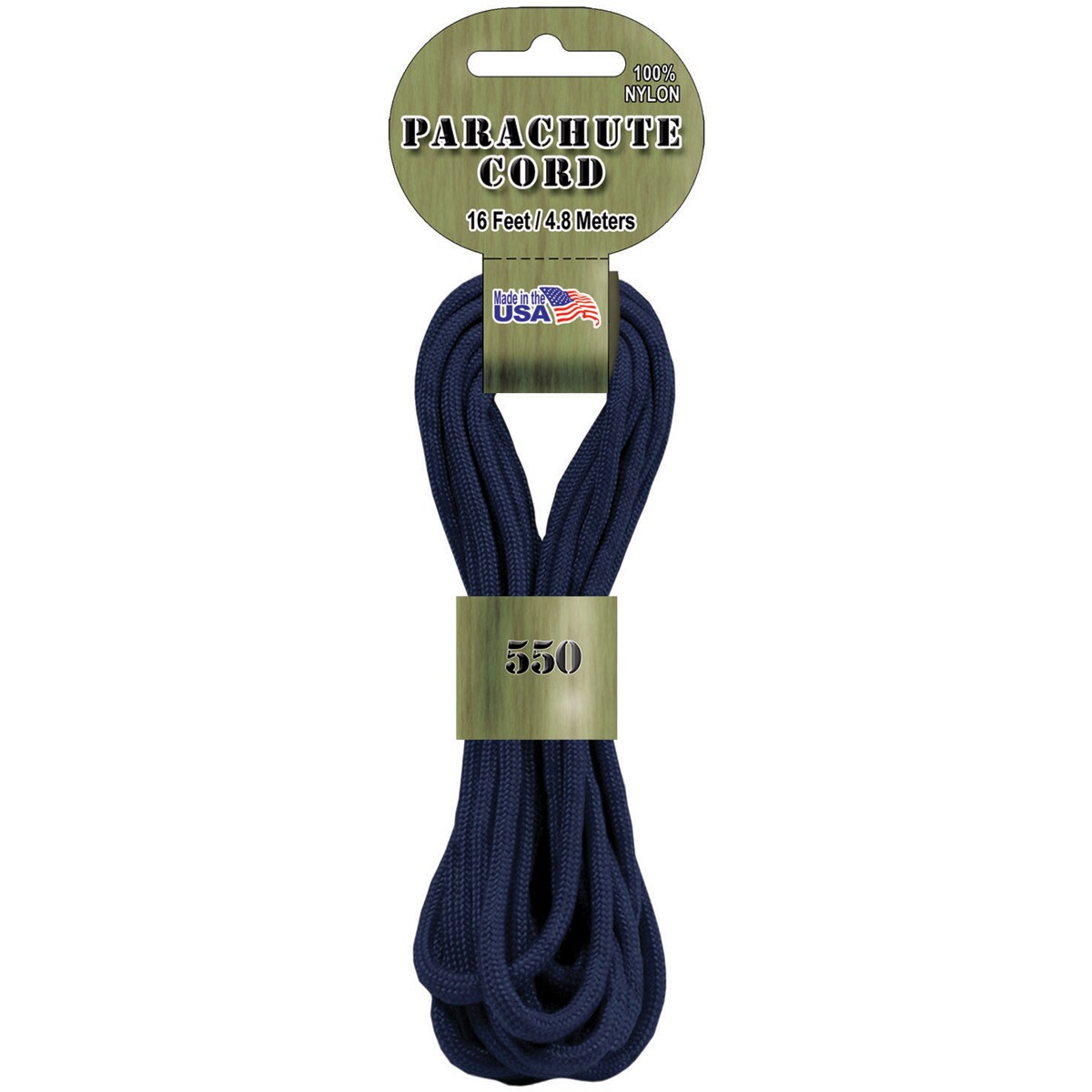 Pepperell Braiding Parachute Cord 4mmx16'-Navy | Michaels