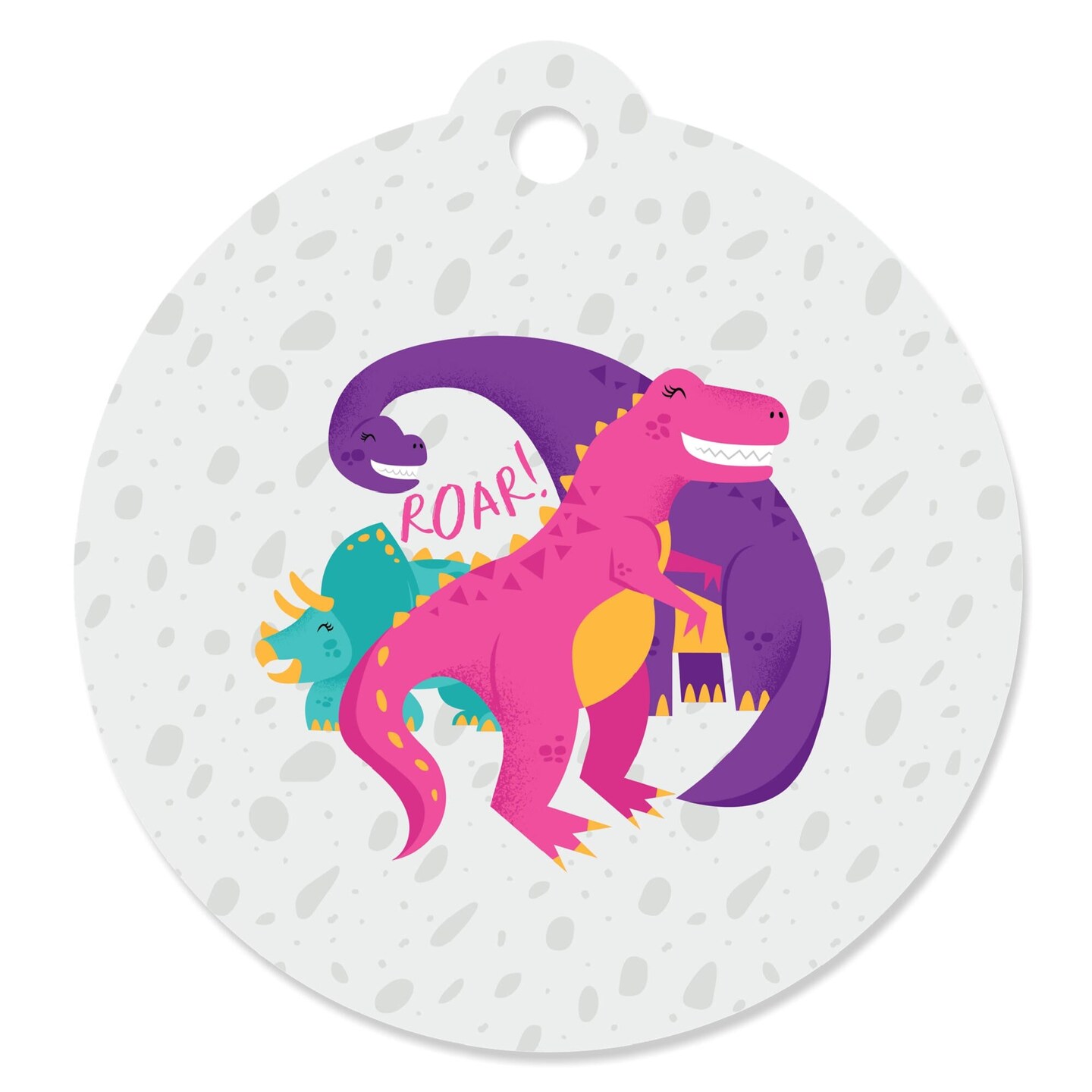 Big Dot of Happiness Roar Dinosaur Girl - Dino Mite T-Rex Baby Shower ...