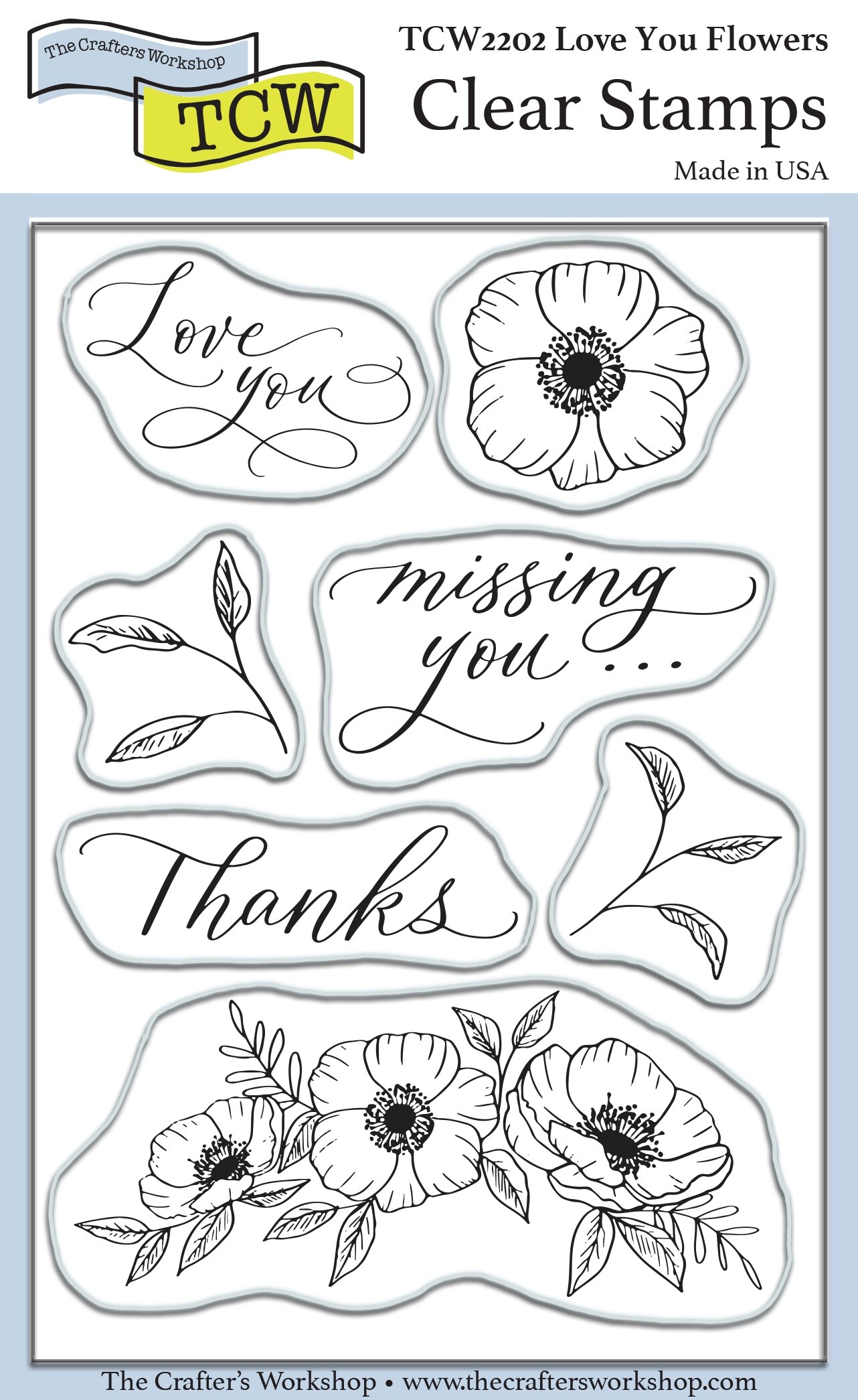 Crafter's Workshop Clear Stamps 4"X6"-Love You Flowers | Michaels