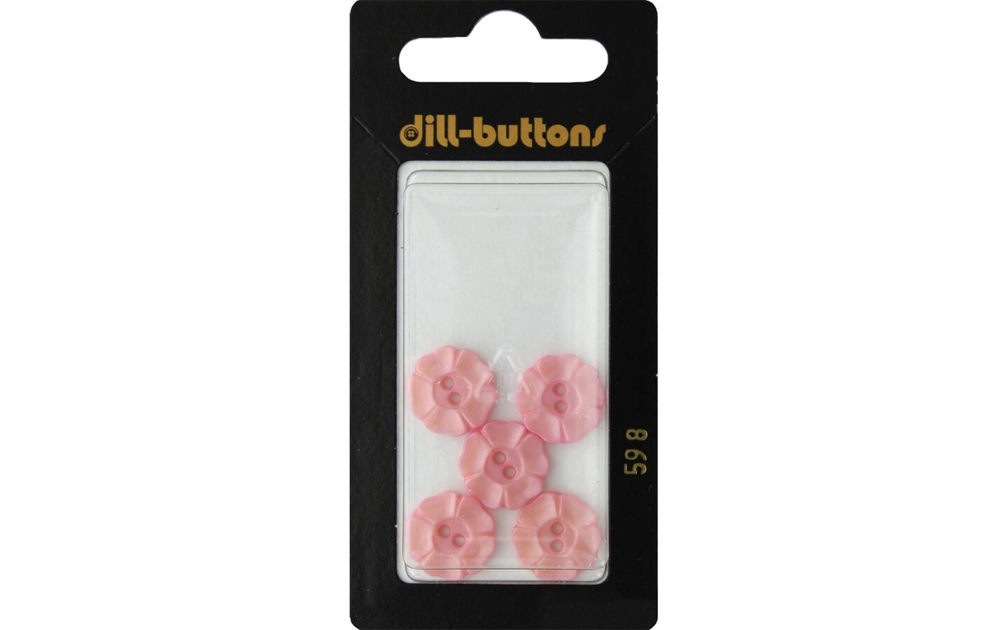 Dill Buttons 13mm 5pc 2 Hole Pink | Michaels