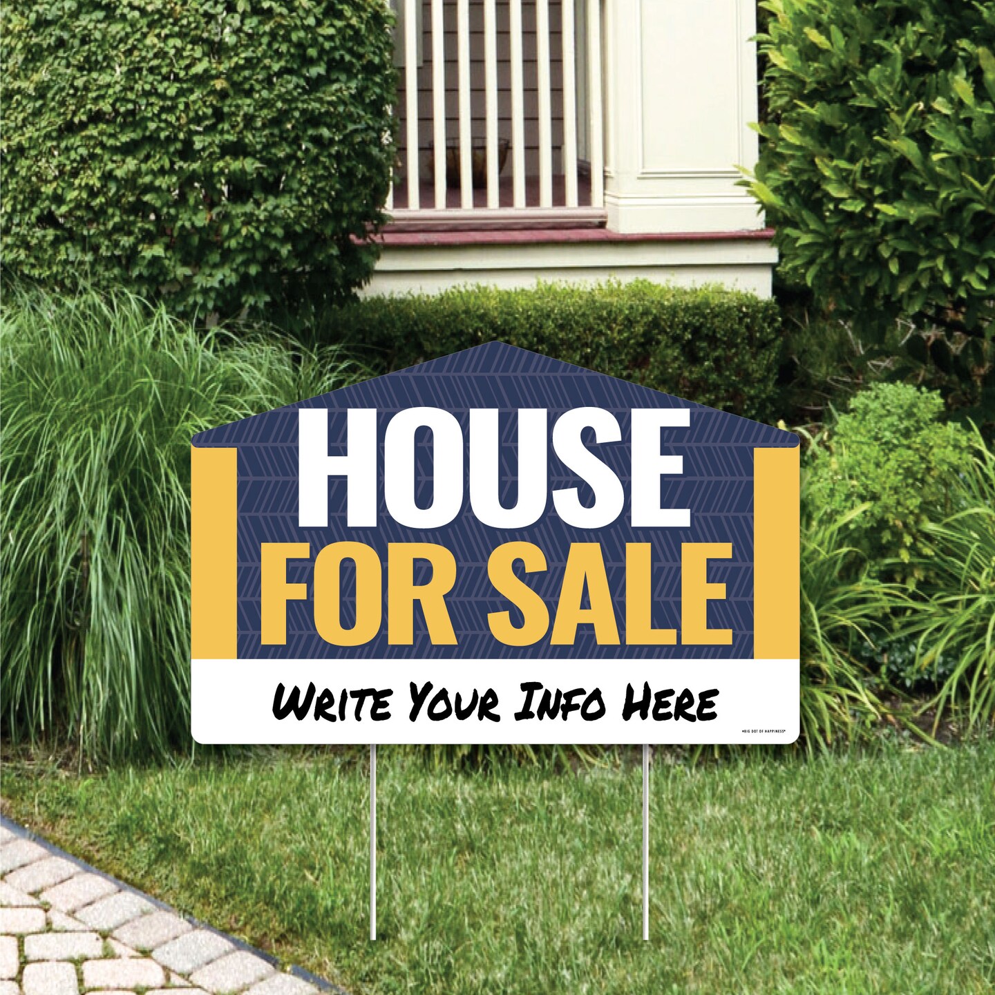 Big Dot of Happiness House for Sale Sign - Yard Sign Lawn Decorations ...