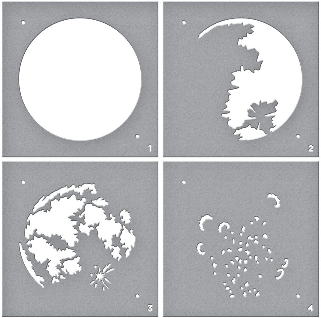 Spellbinders Stencil-Layered Full Moon | Michaels