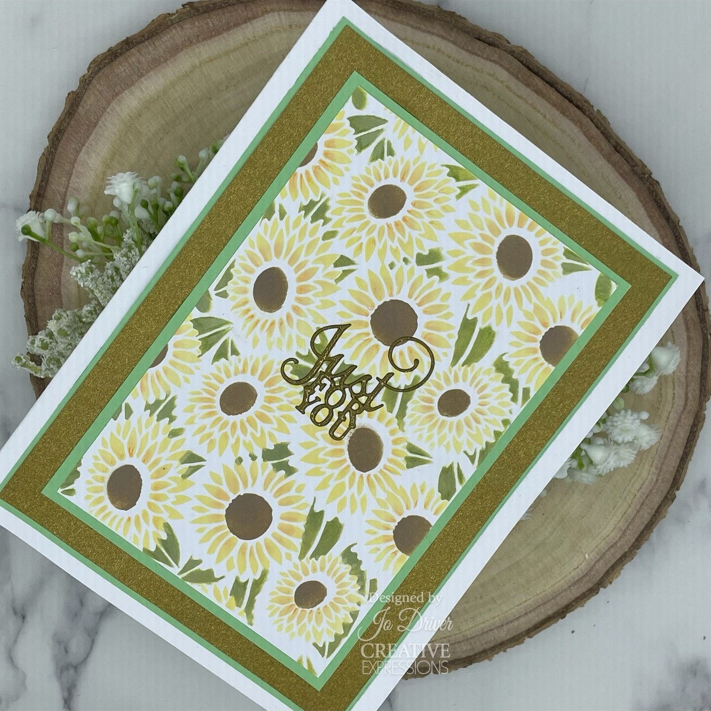 Creative Expressions Sunflowers Mini Triple Layering Stencil 4 in x 3 ...