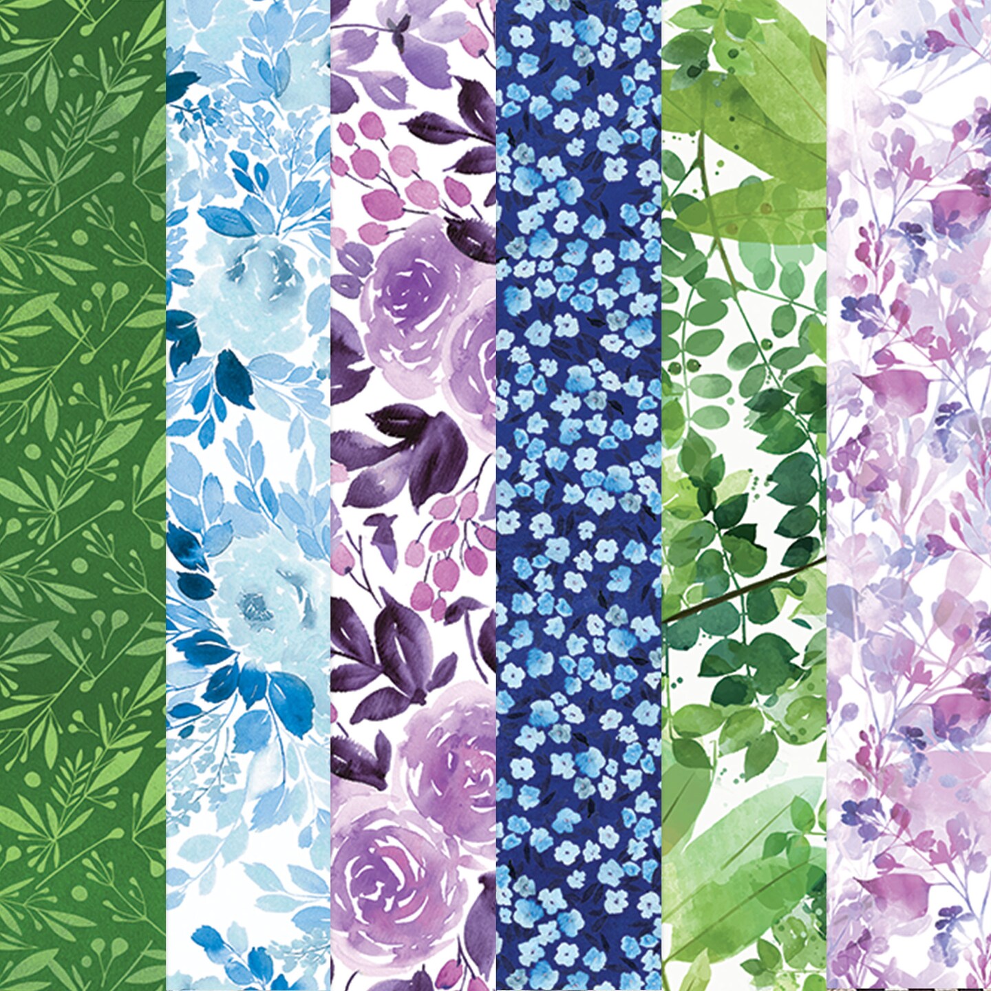 COOL FLORAL COLORWAYS PATTERN 12 X12 SCRAPBOOK PAPER SET | Michaels