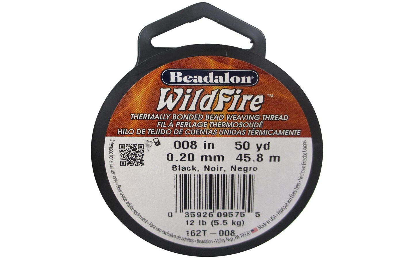 Beadalon Wildfire Bead Thread .20mm 50yd Black | Michaels