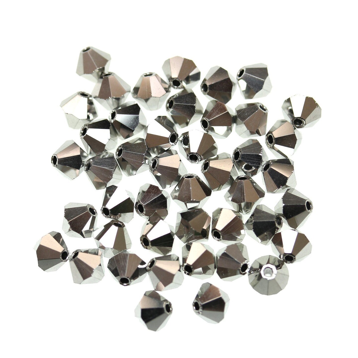 Preciosa Bicone 5mm Crystal Silver Coat Beads | Michaels
