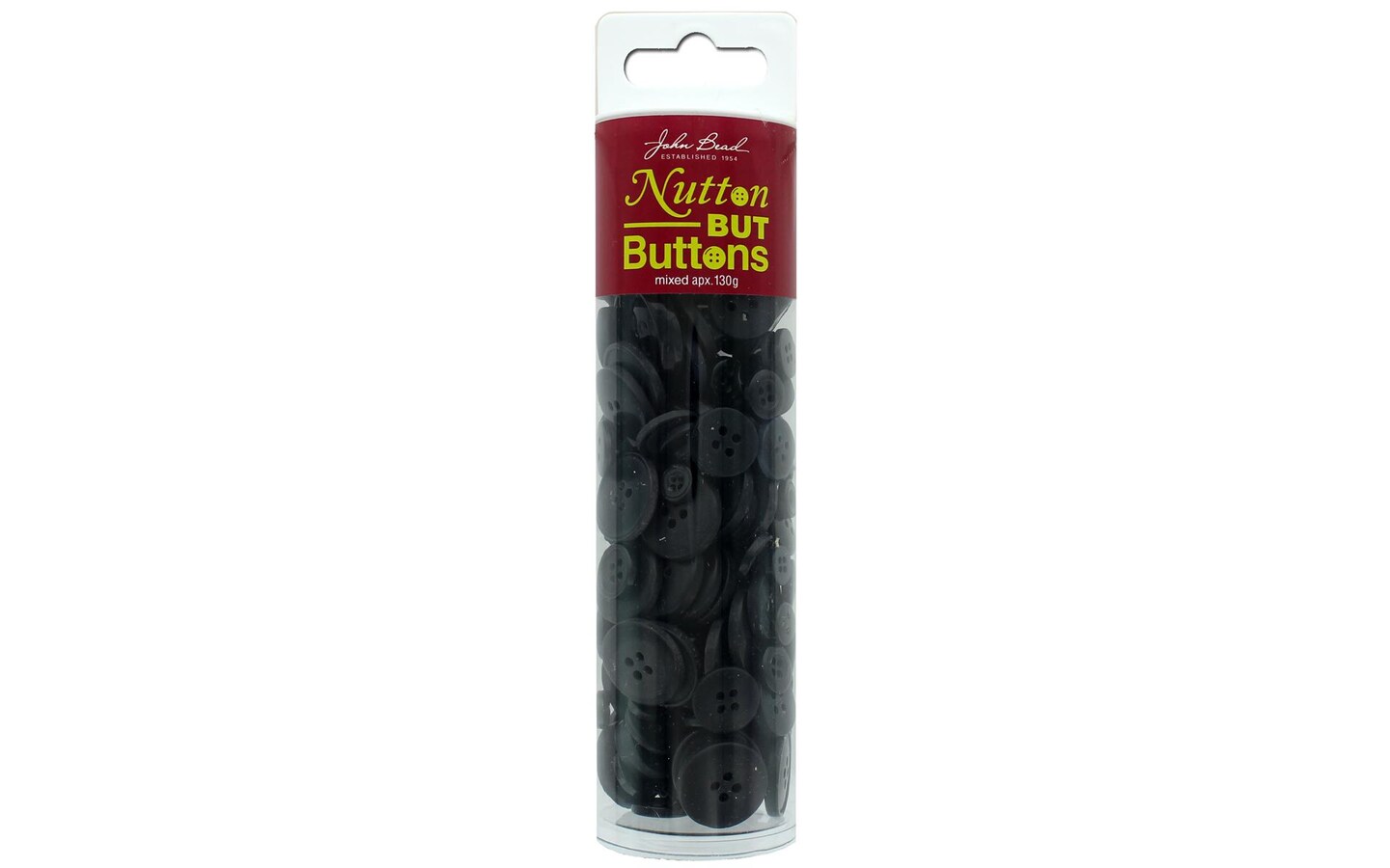 John Bead Nutton But Button Resin 130g Black | Michaels