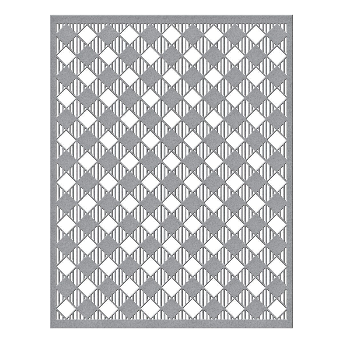 Spellbinders Stencil-Diagonal Buffalo Plaid | Michaels