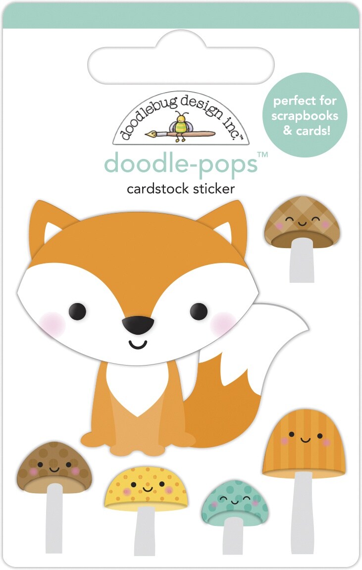 Doodlebug Doodle-Pops 3D Stickers-Fox & Friends | Michaels