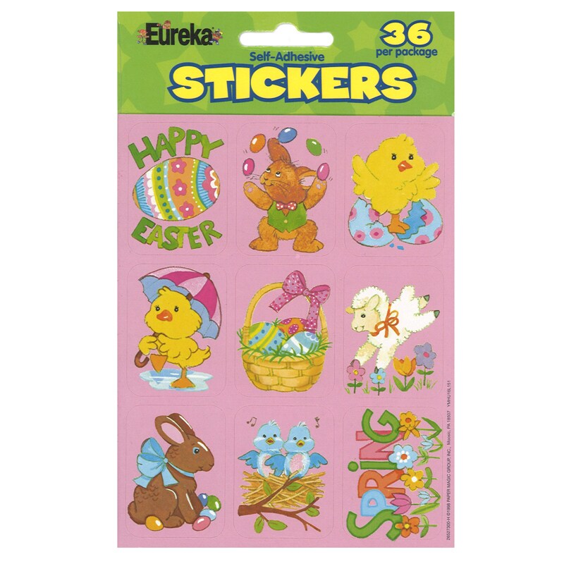 Easter Giant Stickers, Pack Of 36 | Michaels